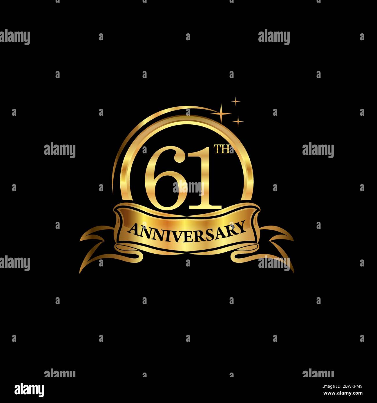 61th anniversary Stock Vector Images - Alamy