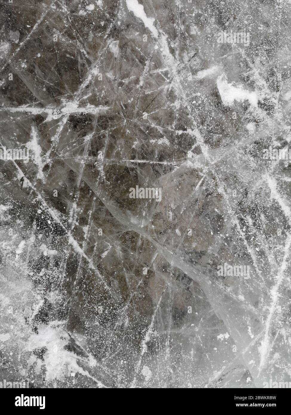 Photo of ice with scratches from the skates Stock Photo - Alamy