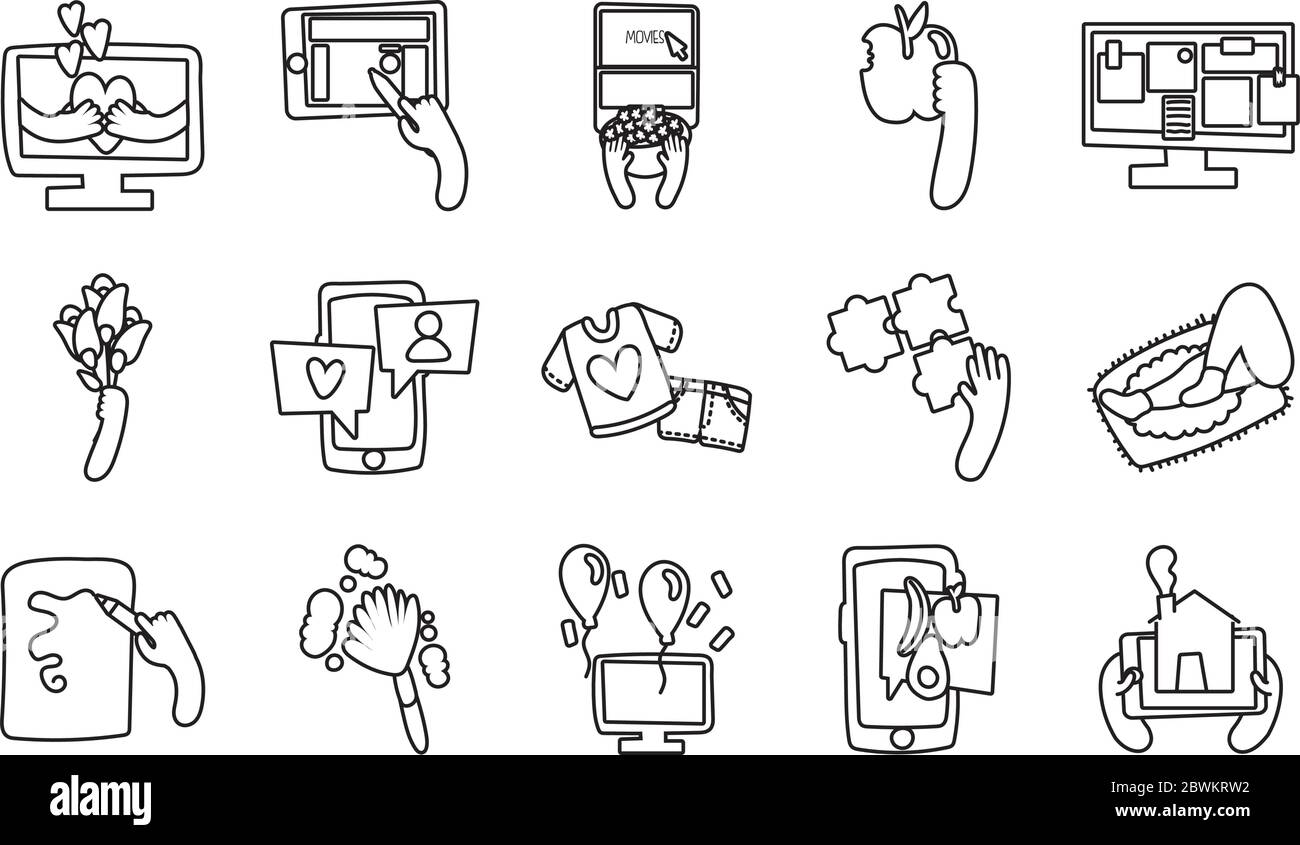 Rise of online shopping Stock Vector Images - Alamy