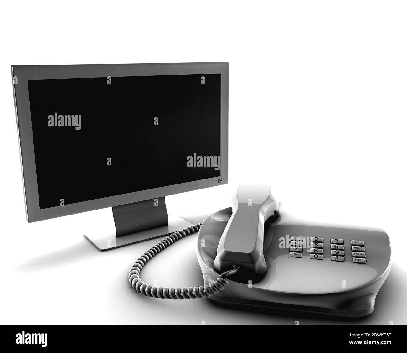 A bundle of telco services isolated on white Stock Photo - Alamy