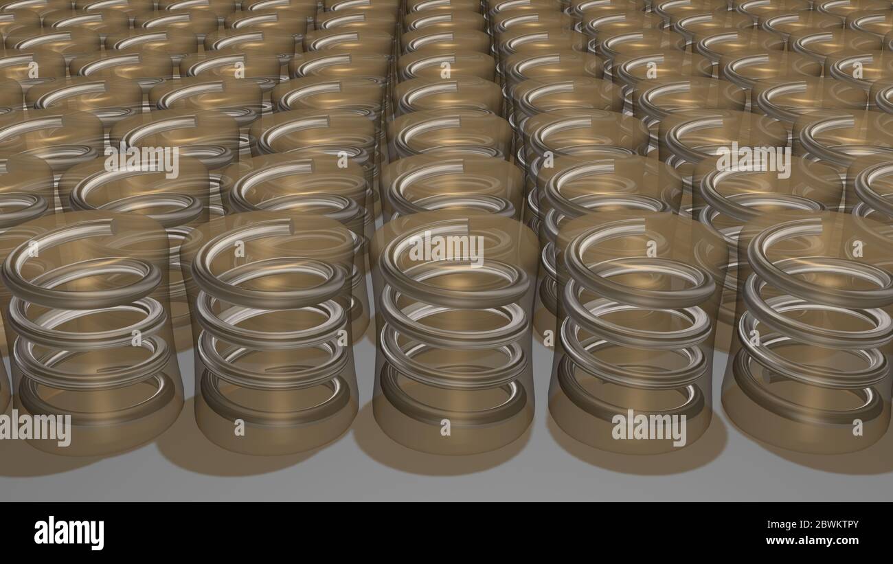 Mattress with springs , boxsprings inside . 3d rendering illustration ...