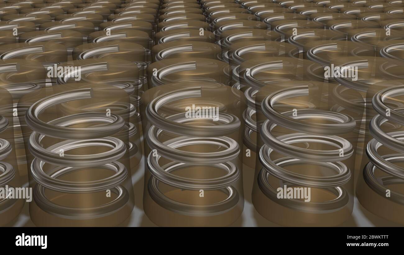 Mattress with springs , boxsprings inside . 3d rendering illustration ...