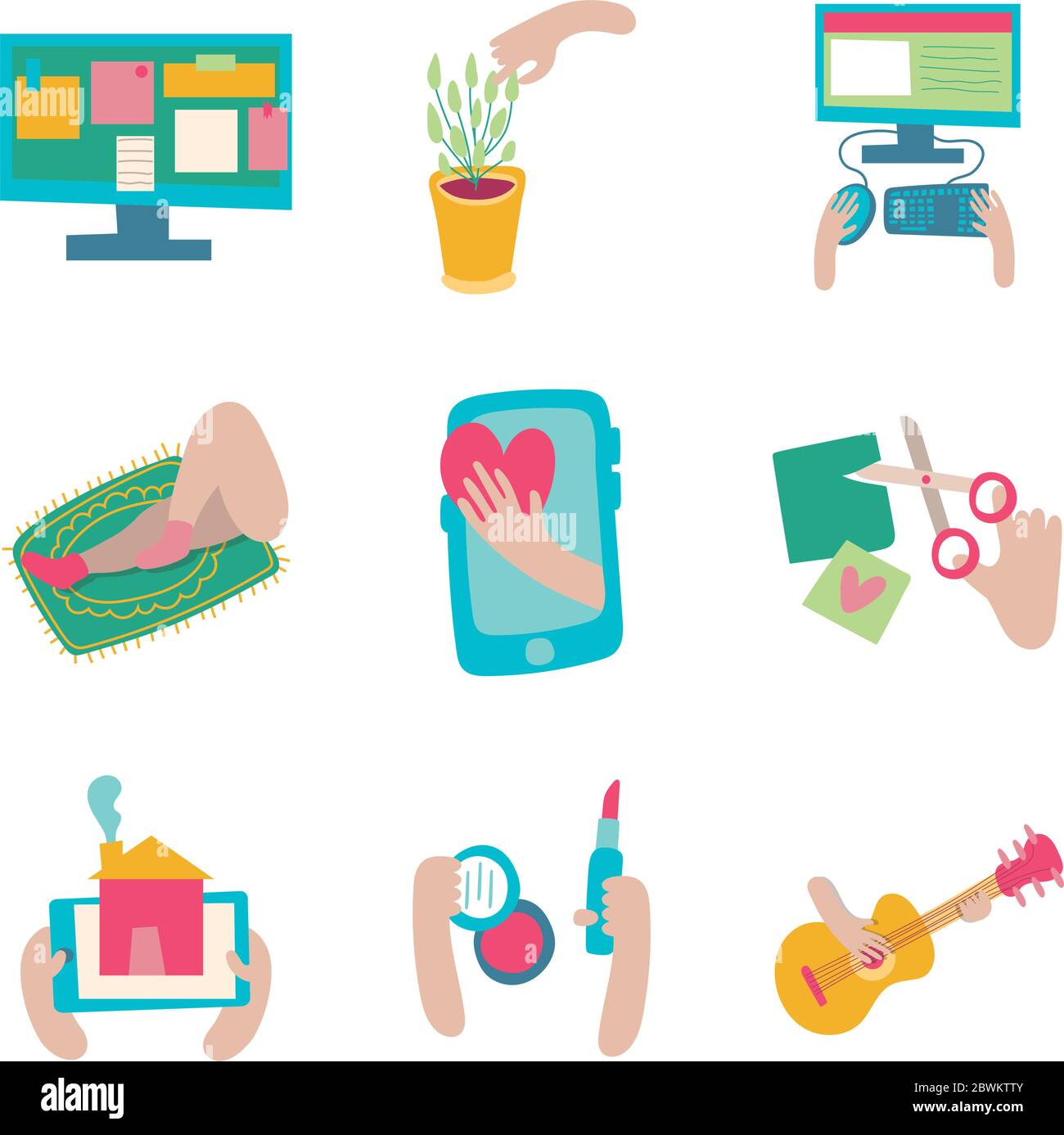 Things activities Stock Vector Images - Alamy