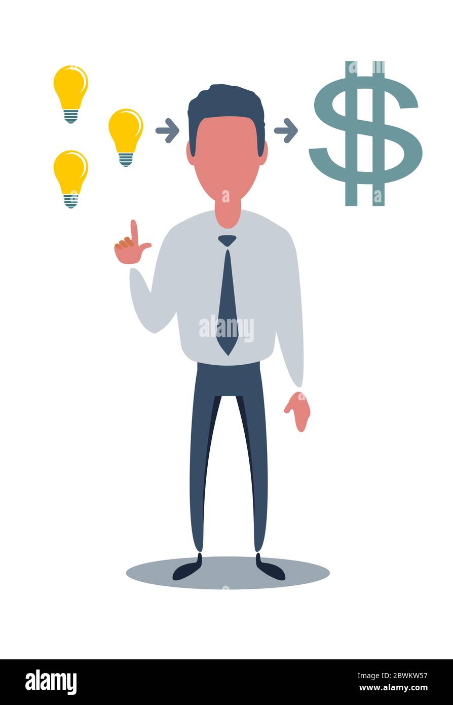 In bright modern office businessman Stock Vector Images - Alamy