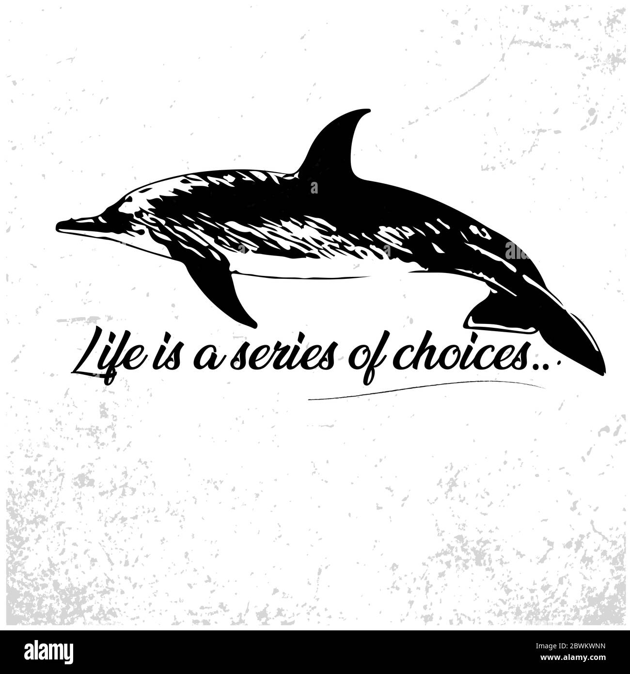 Dolphin painting Stock Vector Images - Alamy