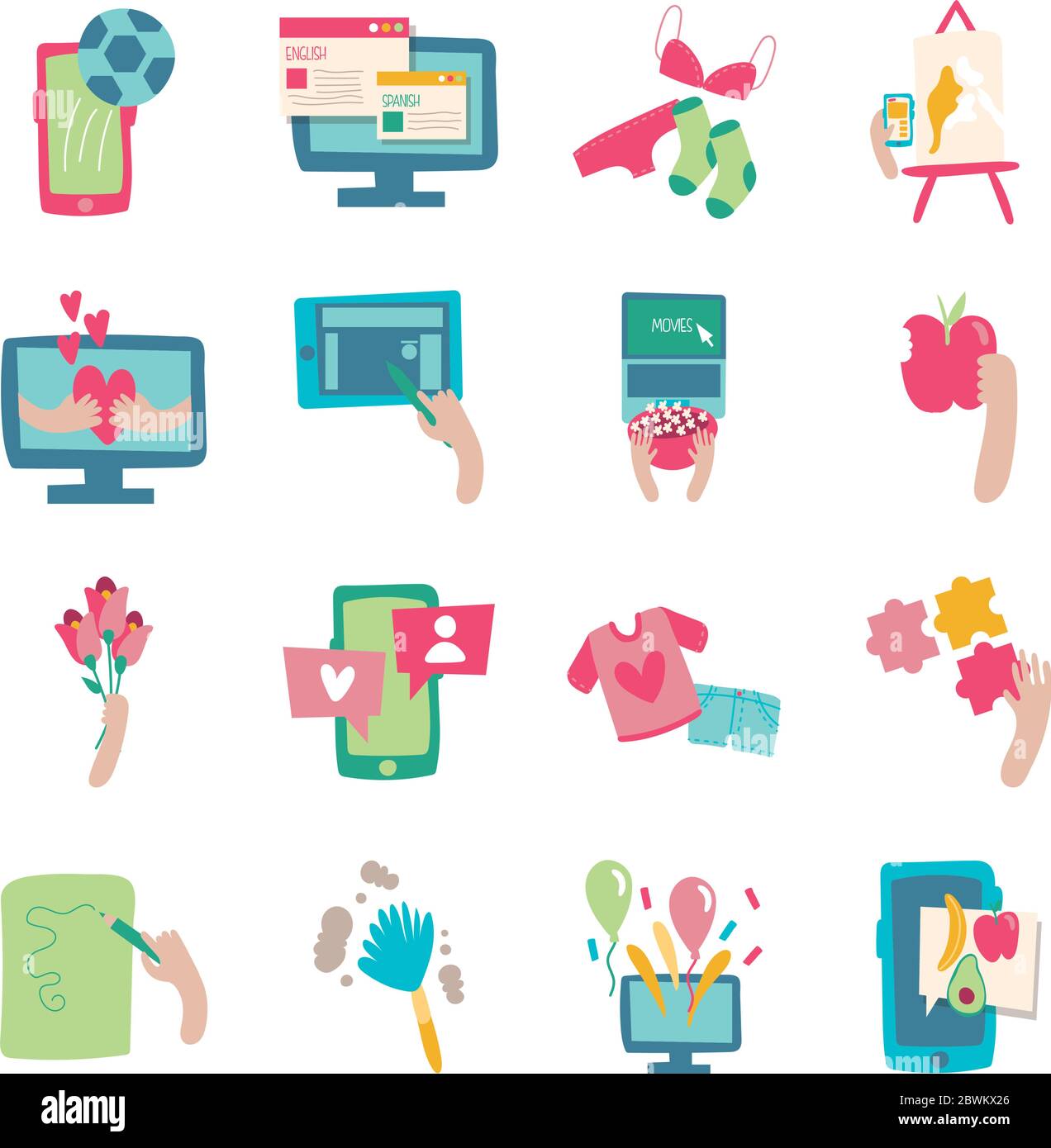 Things activities Stock Vector Images - Alamy