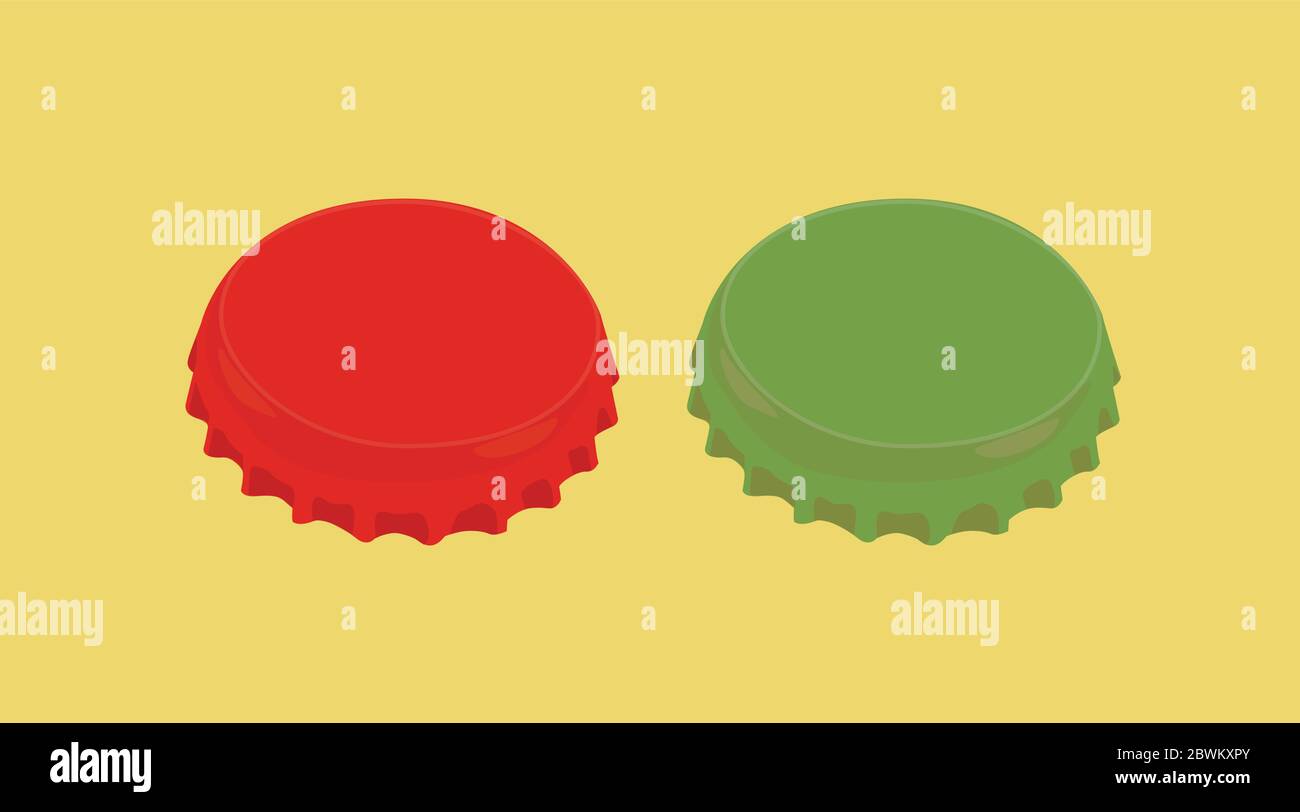Bottle tops Stock Vector Images - Alamy