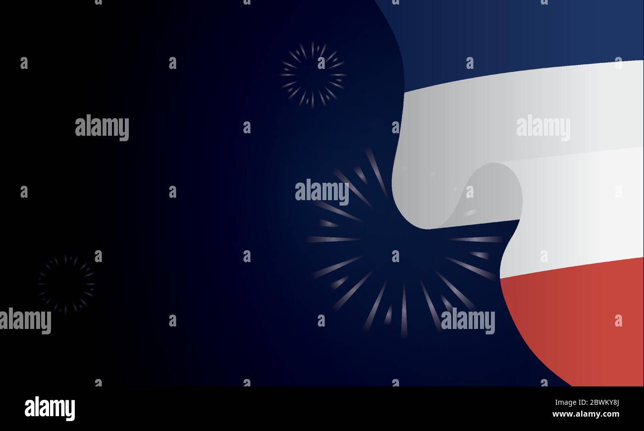 Bastille day france fireworks Stock Vector Images - Alamy