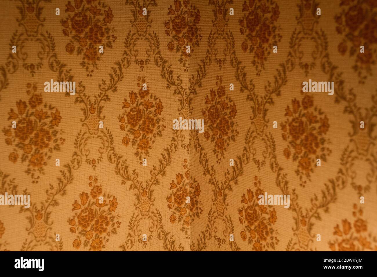 Typical GDR-era wallpaper displayed at the DDR Museum in Berlin ...