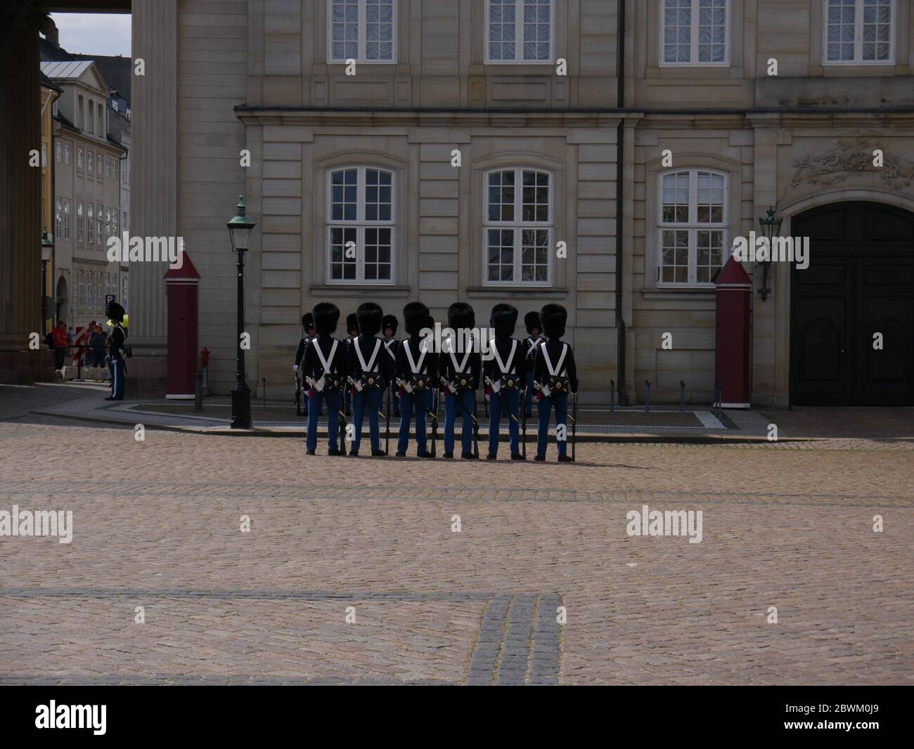 Guards standing in front of an ancient building Stock Photo - Alamy