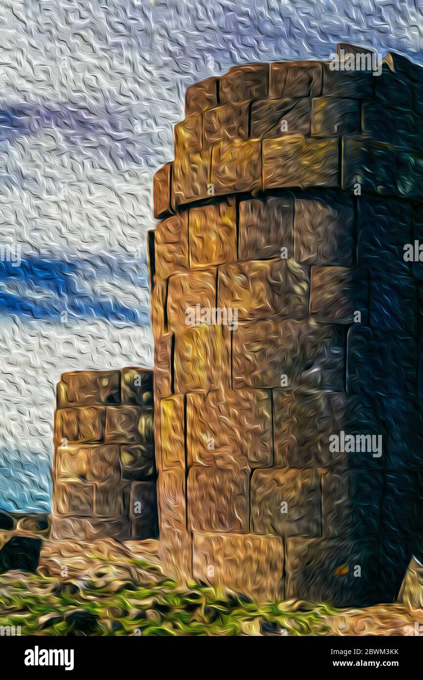 Sillustani pre inca cemetery hi-res stock photography and images - Alamy