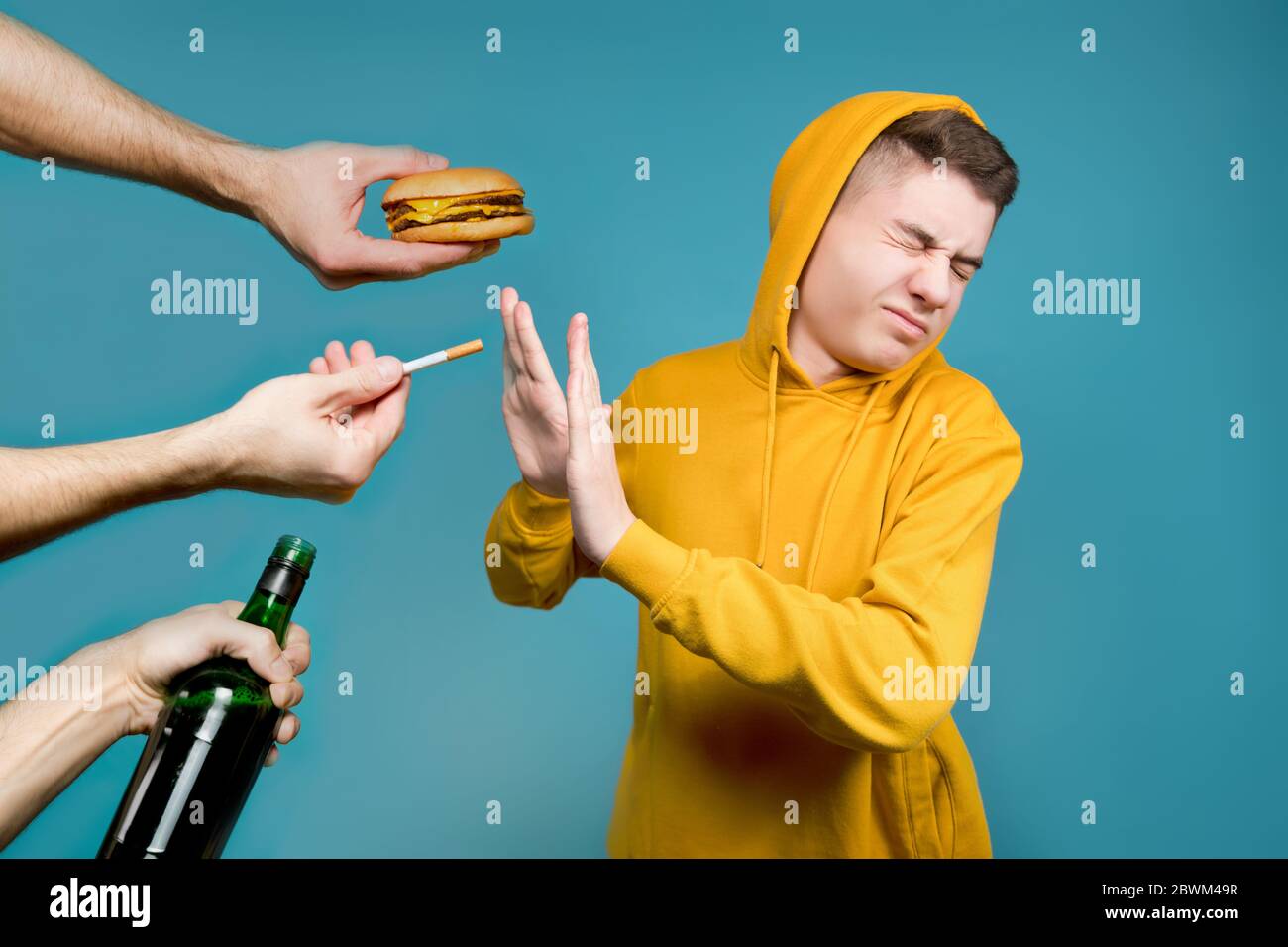 No fast food no warning hi-res stock photography and images - Alamy