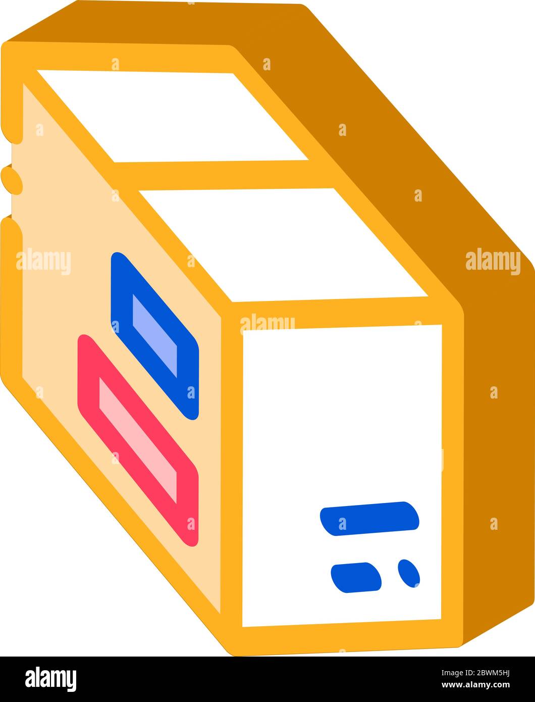 Transportation Carton Box isometric icon vector illustration Stock ...