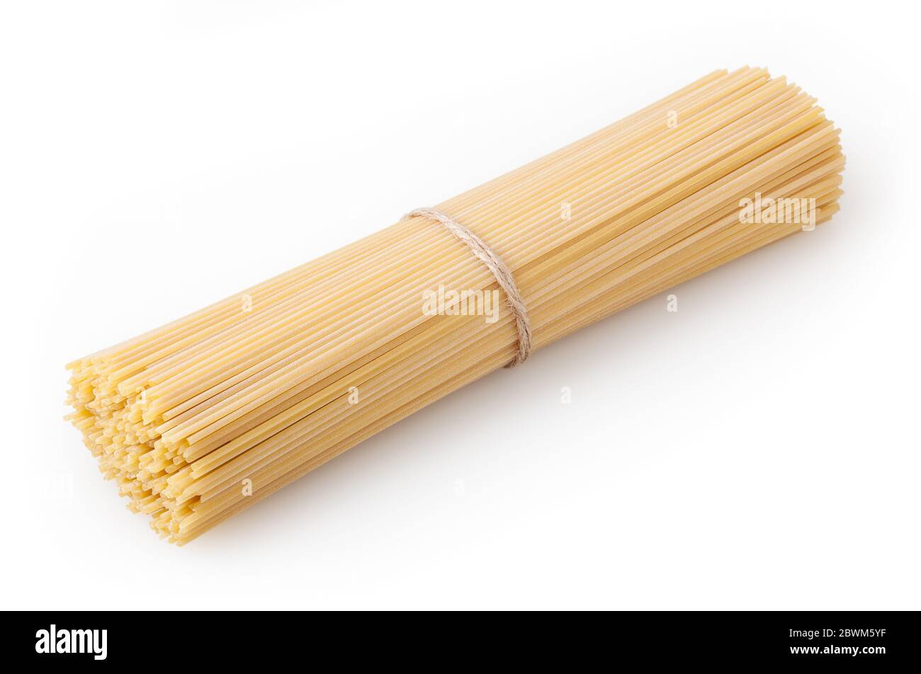 Spaghetti isolated on white background with clipping path Stock Photo ...