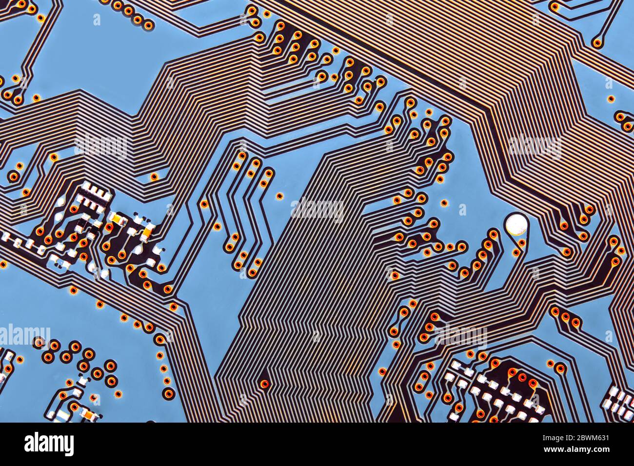Electronic circuit board part of electronic machine component concept ...
