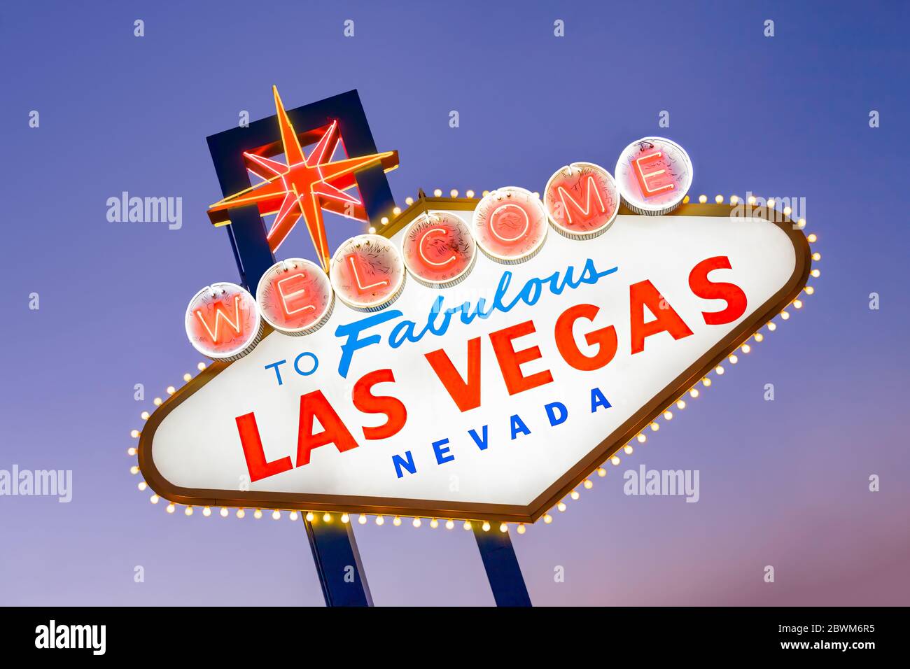 The Iconic Welcome to Las Vegas Sign and landmark Stock Photo - Alamy