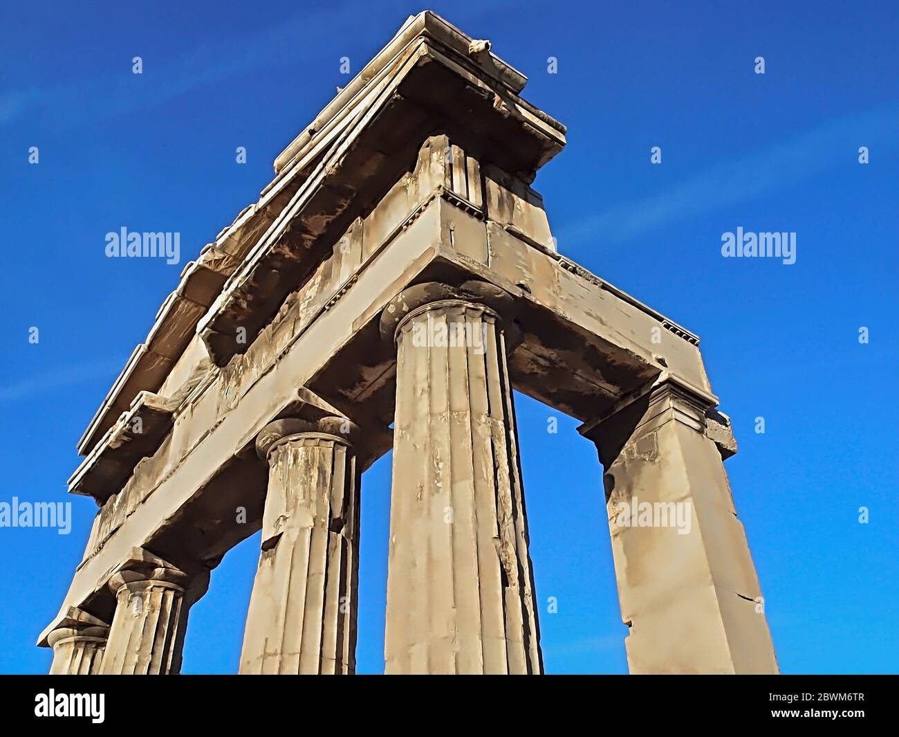 Hadrian gate or arch of Trajan in Athens in greece Stock Photo - Alamy