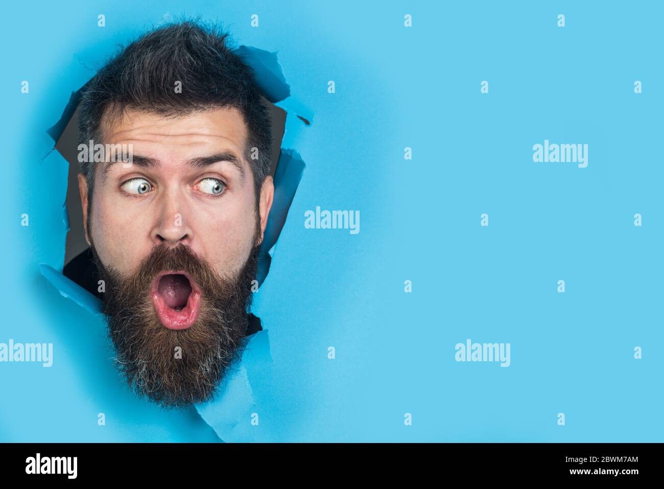 Torn paper face hi-res stock photography and images - Alamy