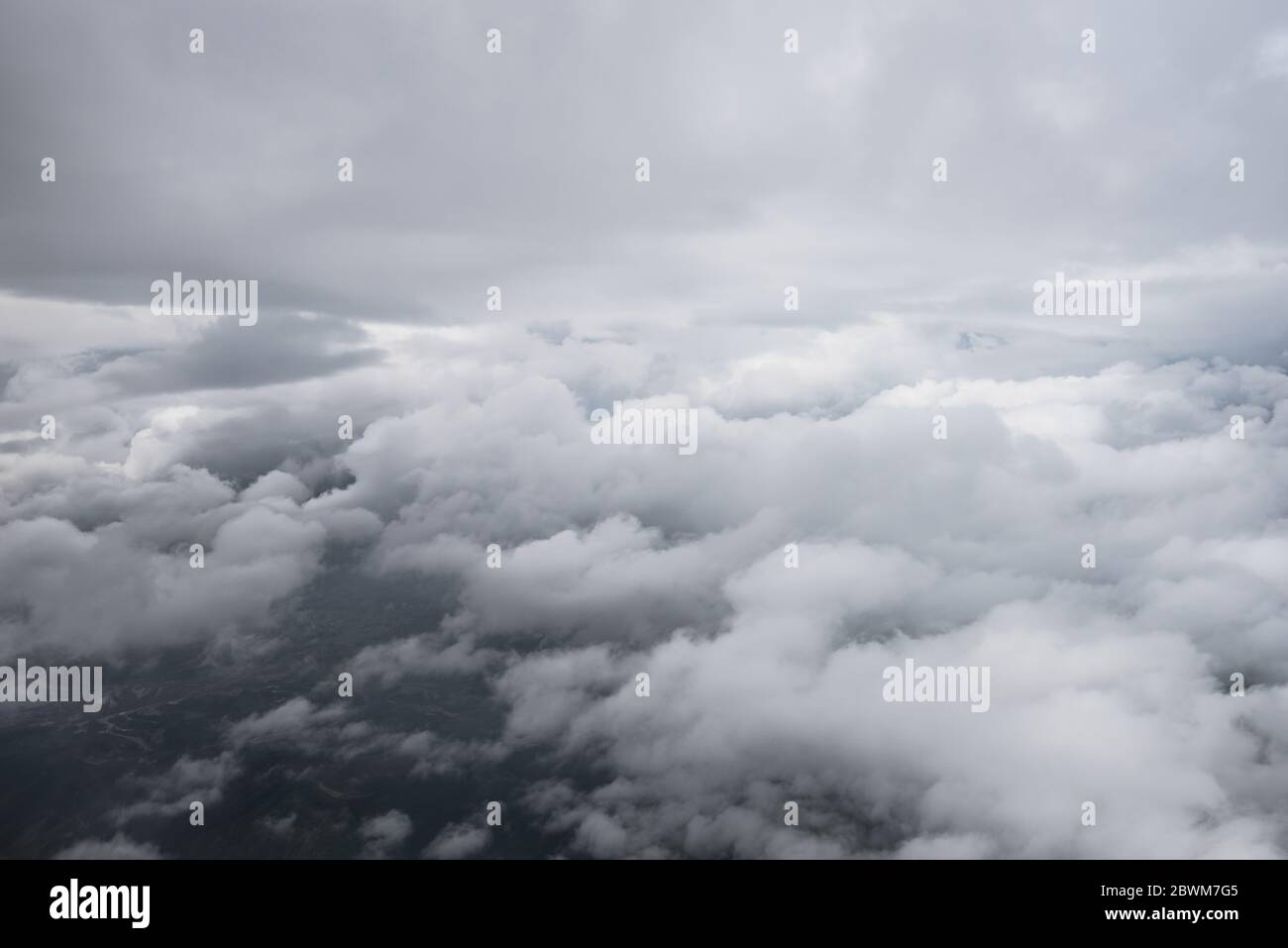 stormy sky view from window of airplane Stock Photo - Alamy