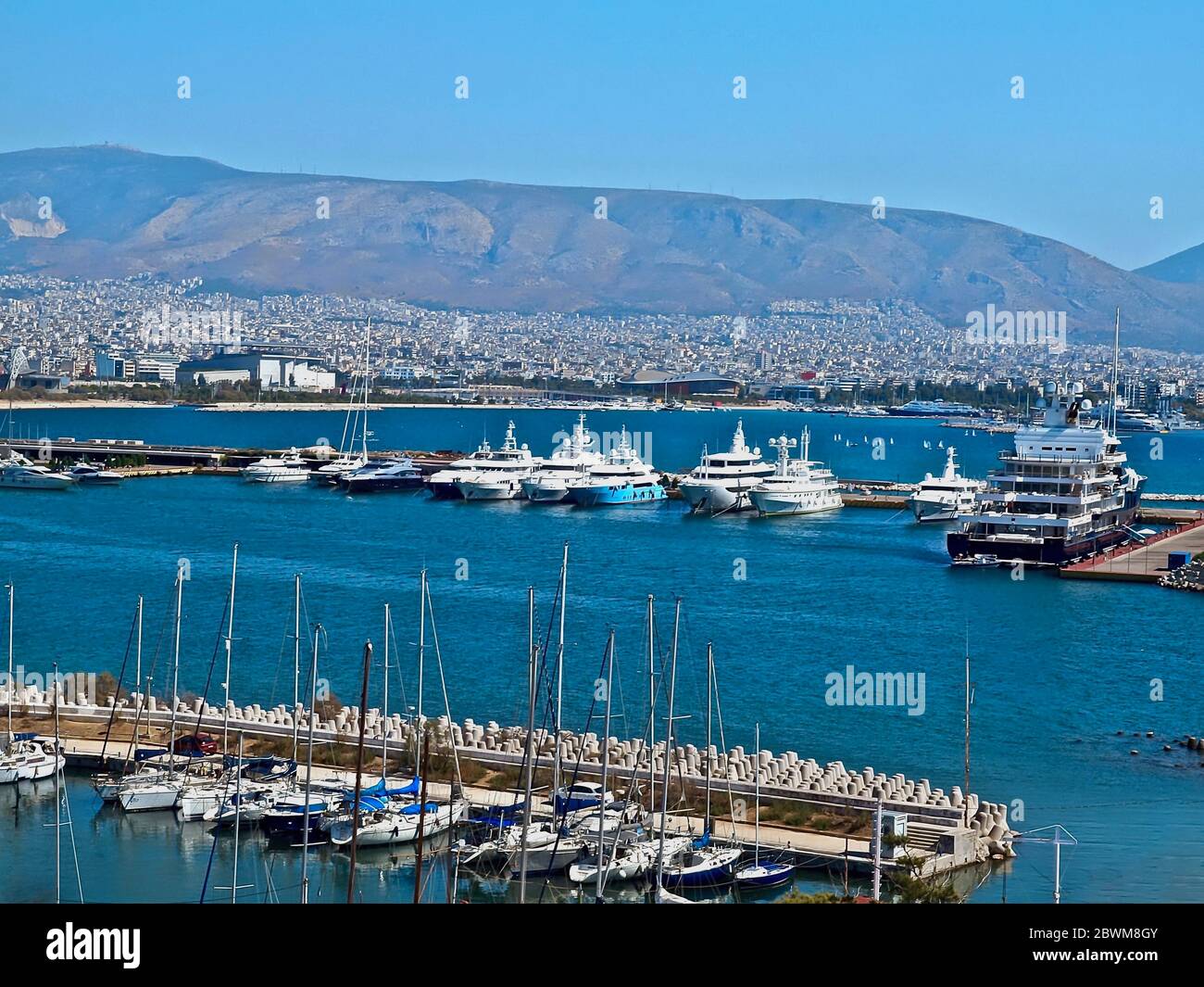 Aerial view of houses and living in Athens in Greece Stock Photo - Alamy