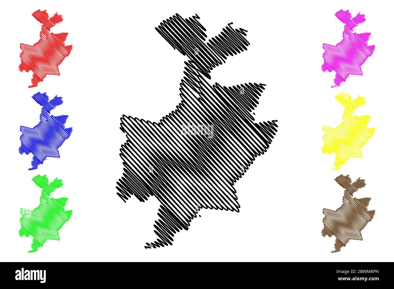 Leuven City (Kingdom of Belgium, Flemish Region) map vector ...
