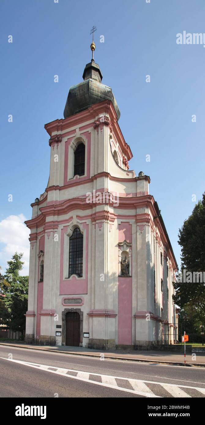 Church of St. Wenceslas and Blasius in Decin. Czech Republic Stock ...