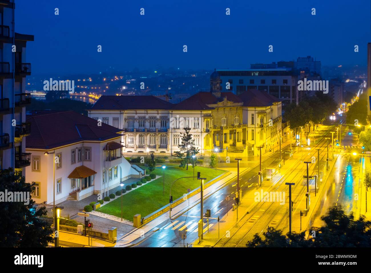Gaia, Portugal. Aerial view of historical buildings in Gaia, Portugal ...