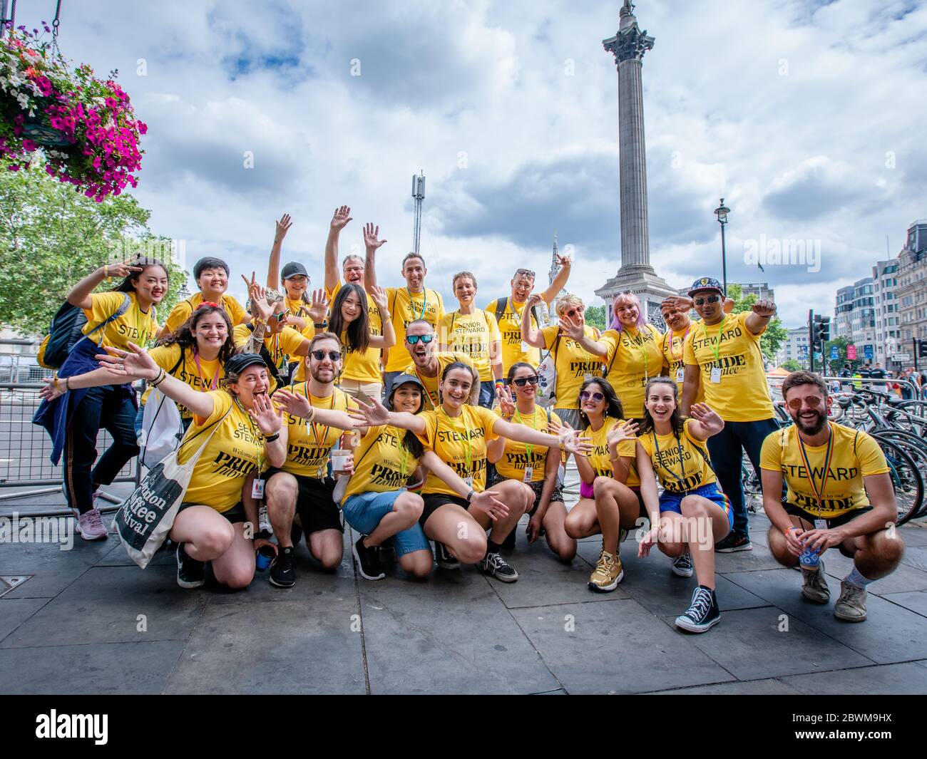 LONDON, ENGLAND - JULY 06: Pride in London Volunteers during Pride In ...