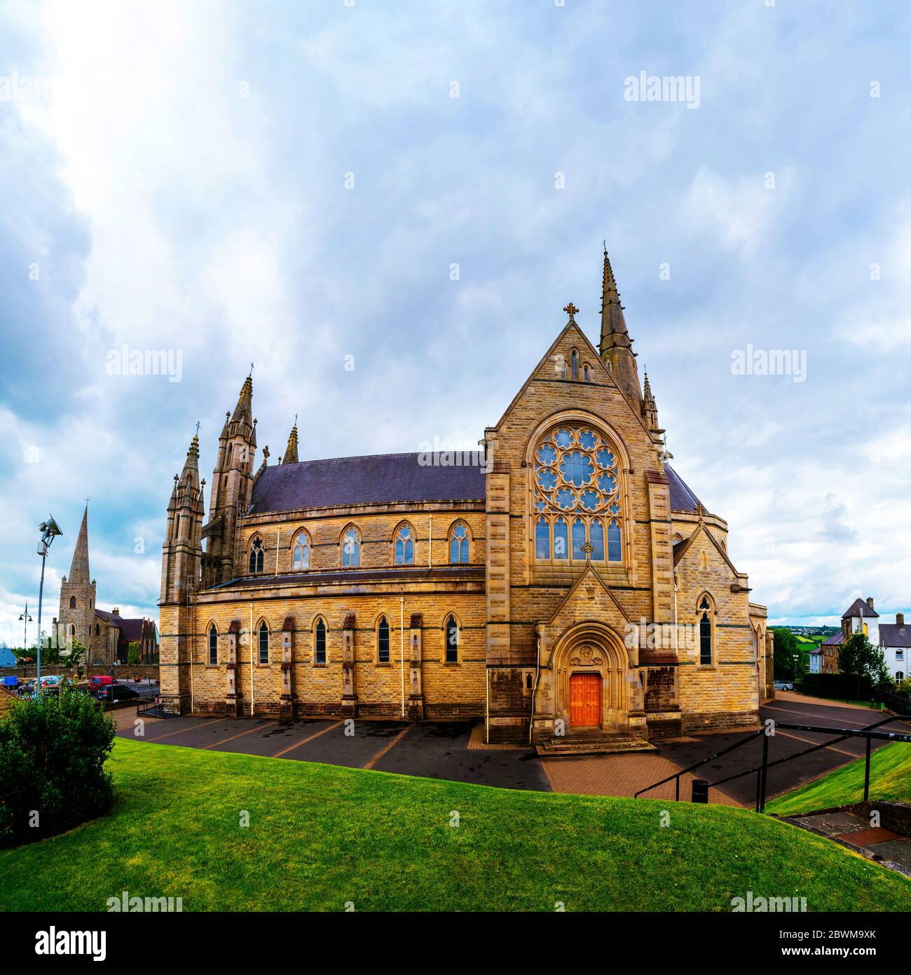 Letterkenny, Ireland. St Eunans Cathedral in Letterkenny, Donegal ...