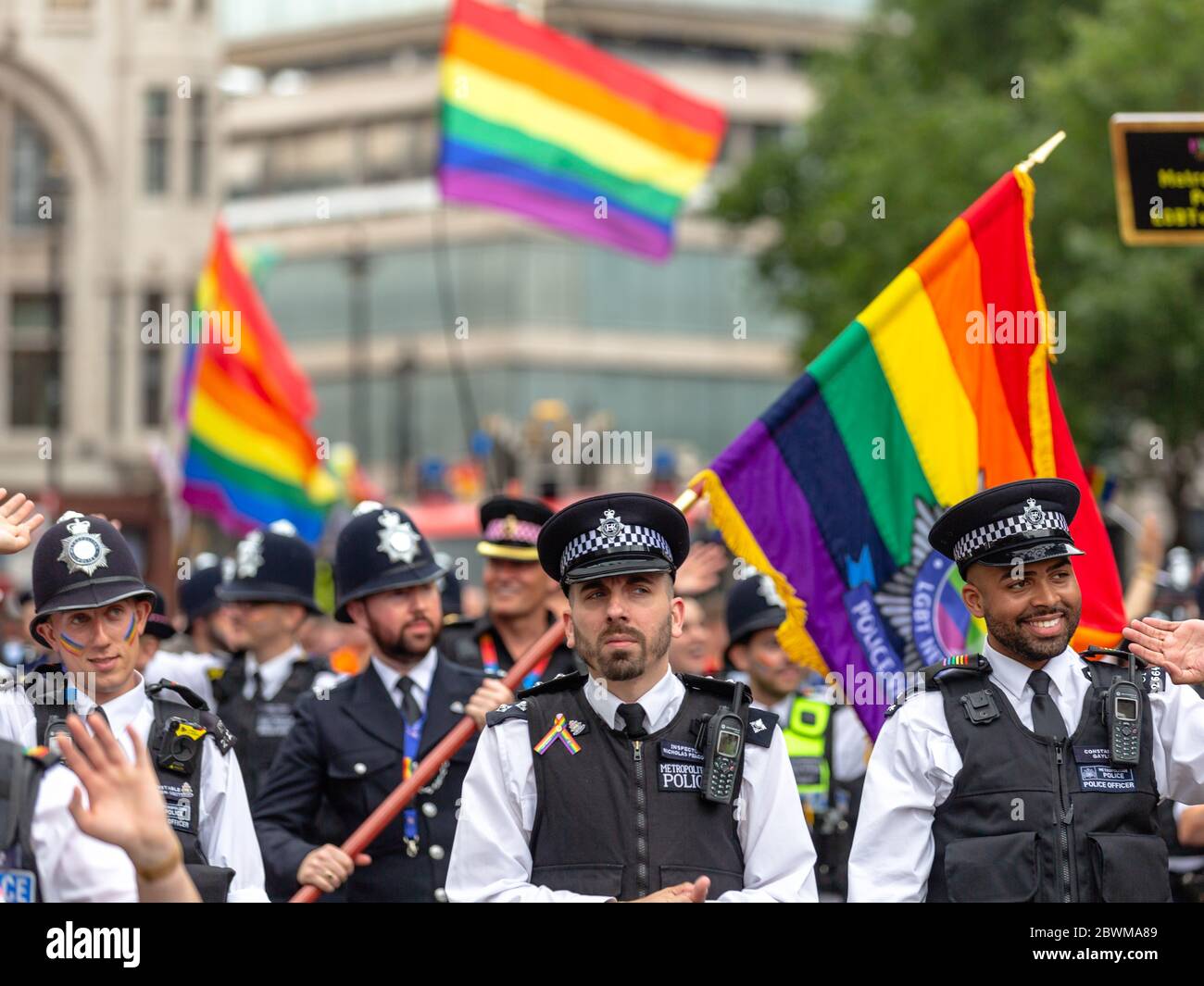 London gay pride police hi-res stock photography and images - Alamy