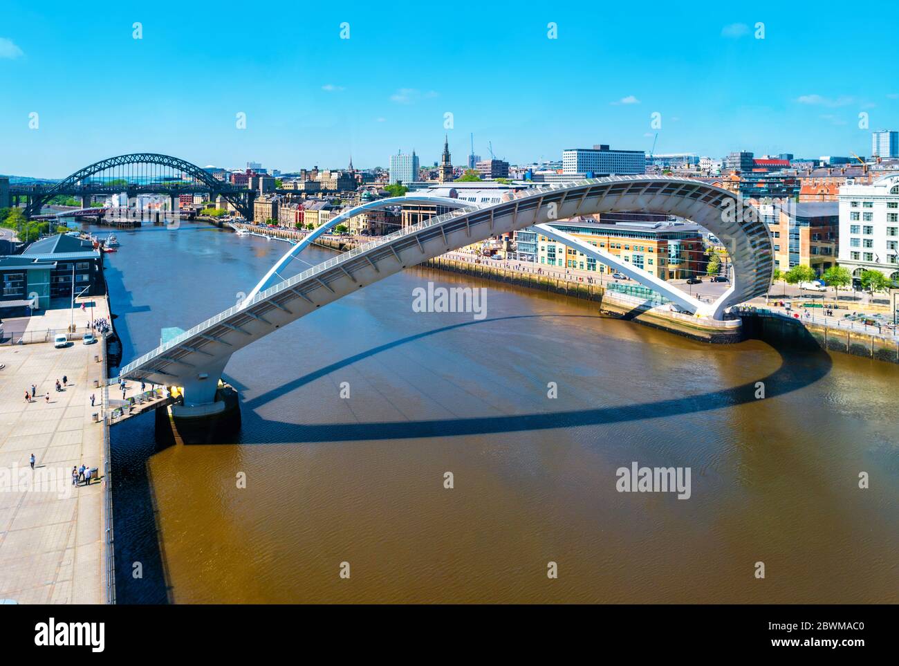 Aerial view of newcastle upon tyne hi-res stock photography and images ...