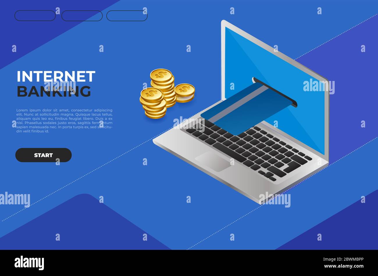 Digital card banking Stock Vector Images - Alamy