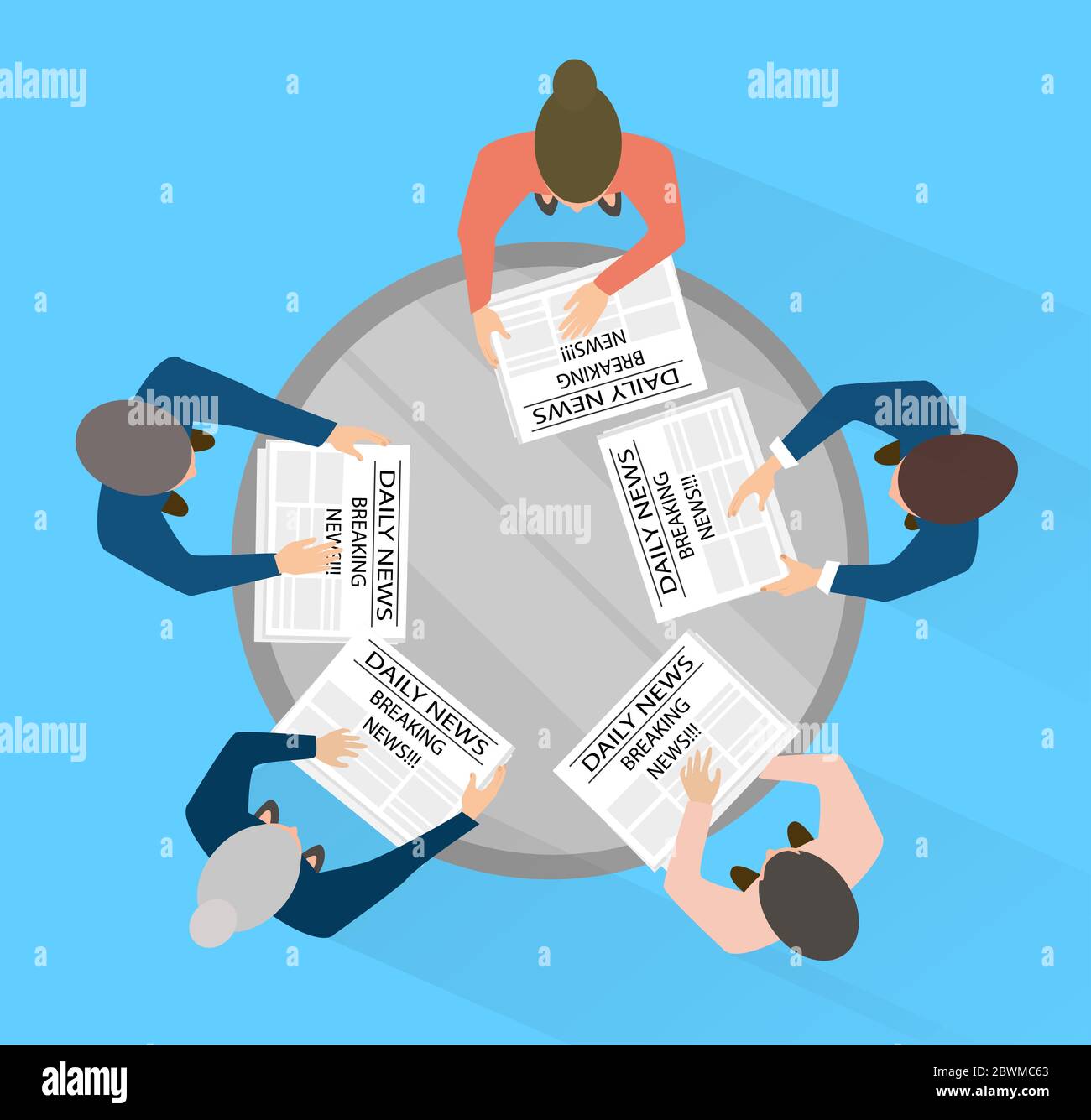 Group of people having conversation, office colleague chat Stock Vector ...