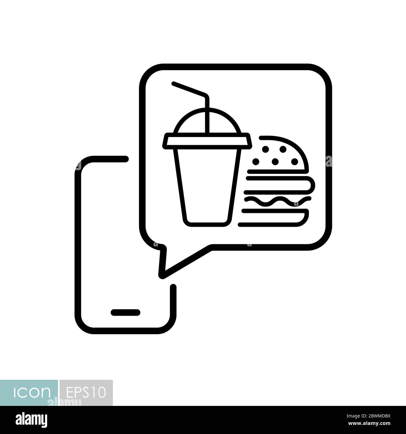 Delivery service application vector Stock Vector Images - Alamy