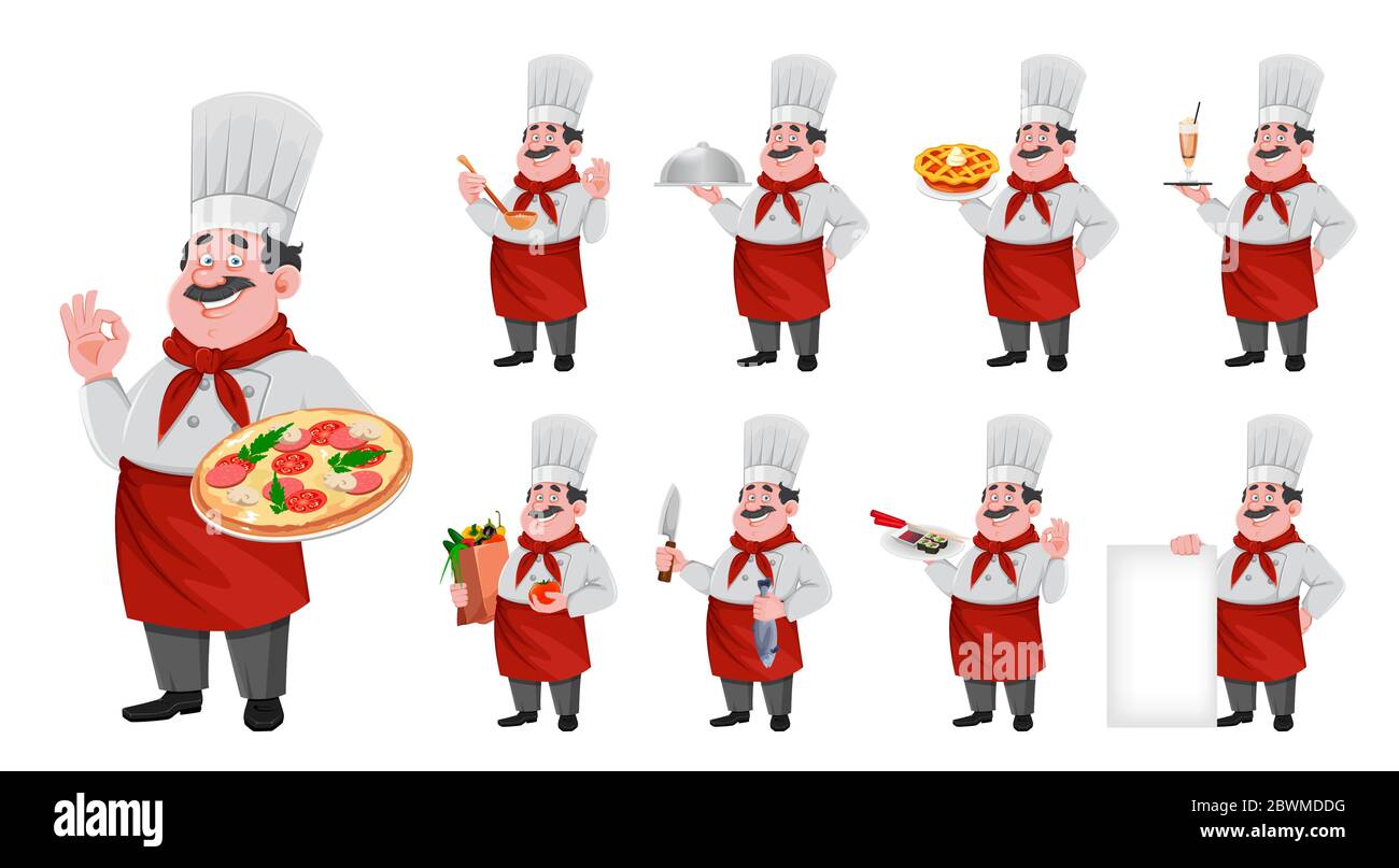 Chef cartoon hi-res stock photography and images - Alamy