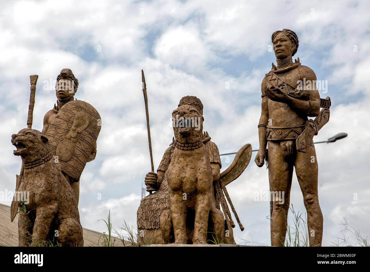 Benin city is filled with monuments depicting their history and the ...