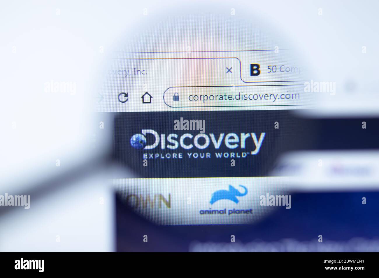 Discovery inc logo hi-res stock photography and images - Alamy
