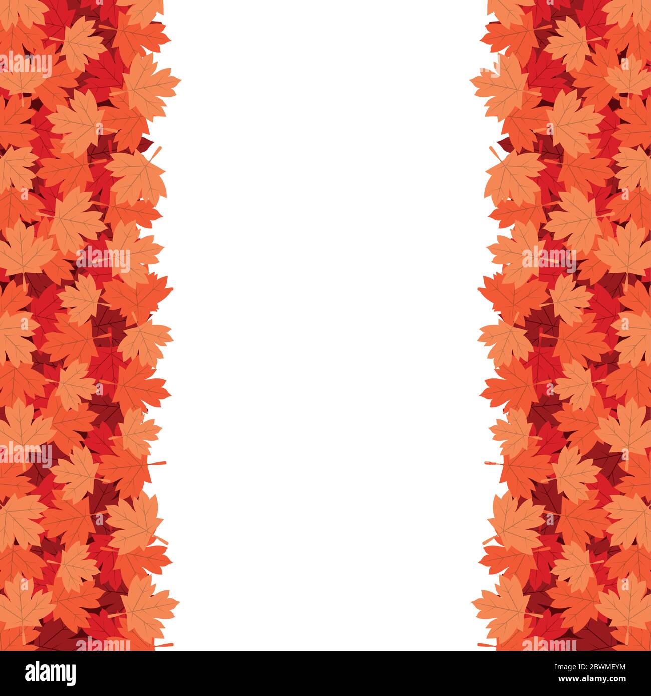 Autumn maple leaves frame vector design Stock Vector Image & Art - Alamy