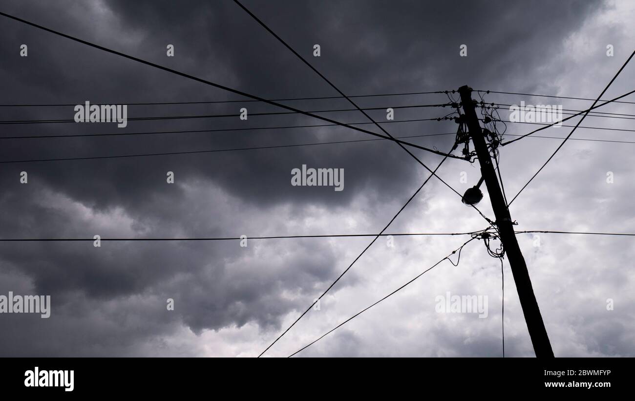 Telephone poles and cloud environment hi-res stock photography and ...