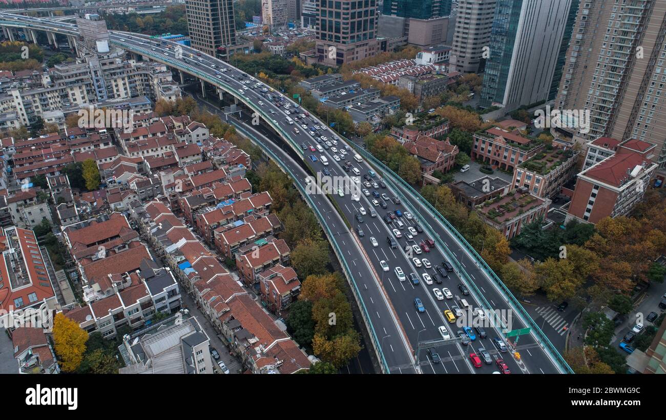 Top view traffic buildings in hi-res stock photography and images - Alamy