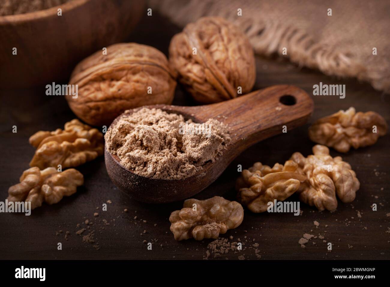 Walnut flour hi-res stock photography and images - Alamy