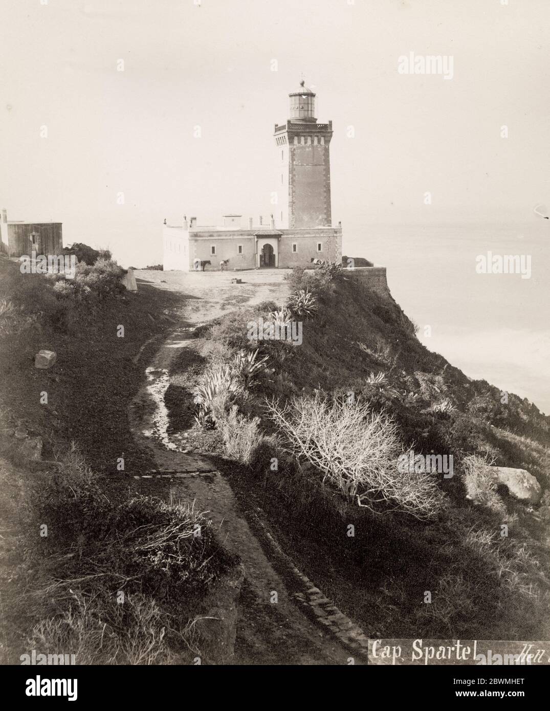 Vintage 19th century photograph - Cap Spartel, near Tangier, Morocco ...