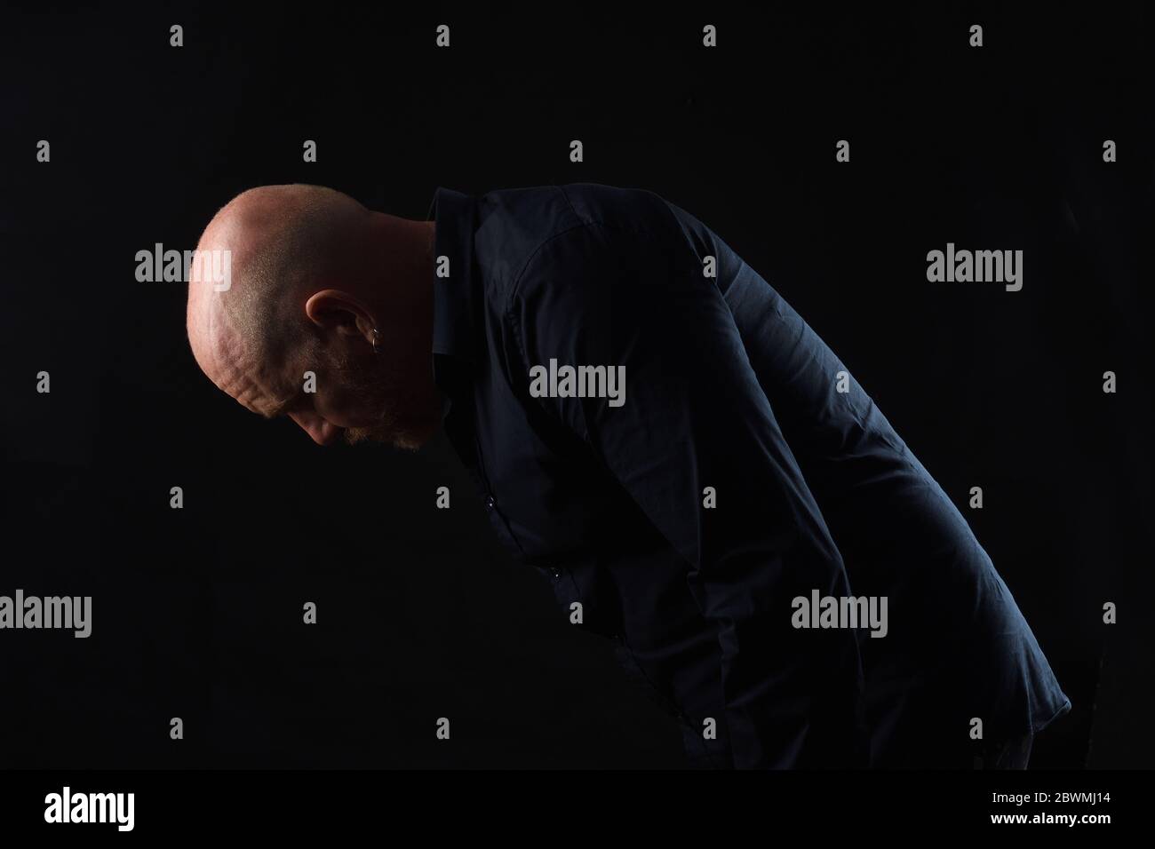 Man crouched down hi-res stock photography and images - Alamy