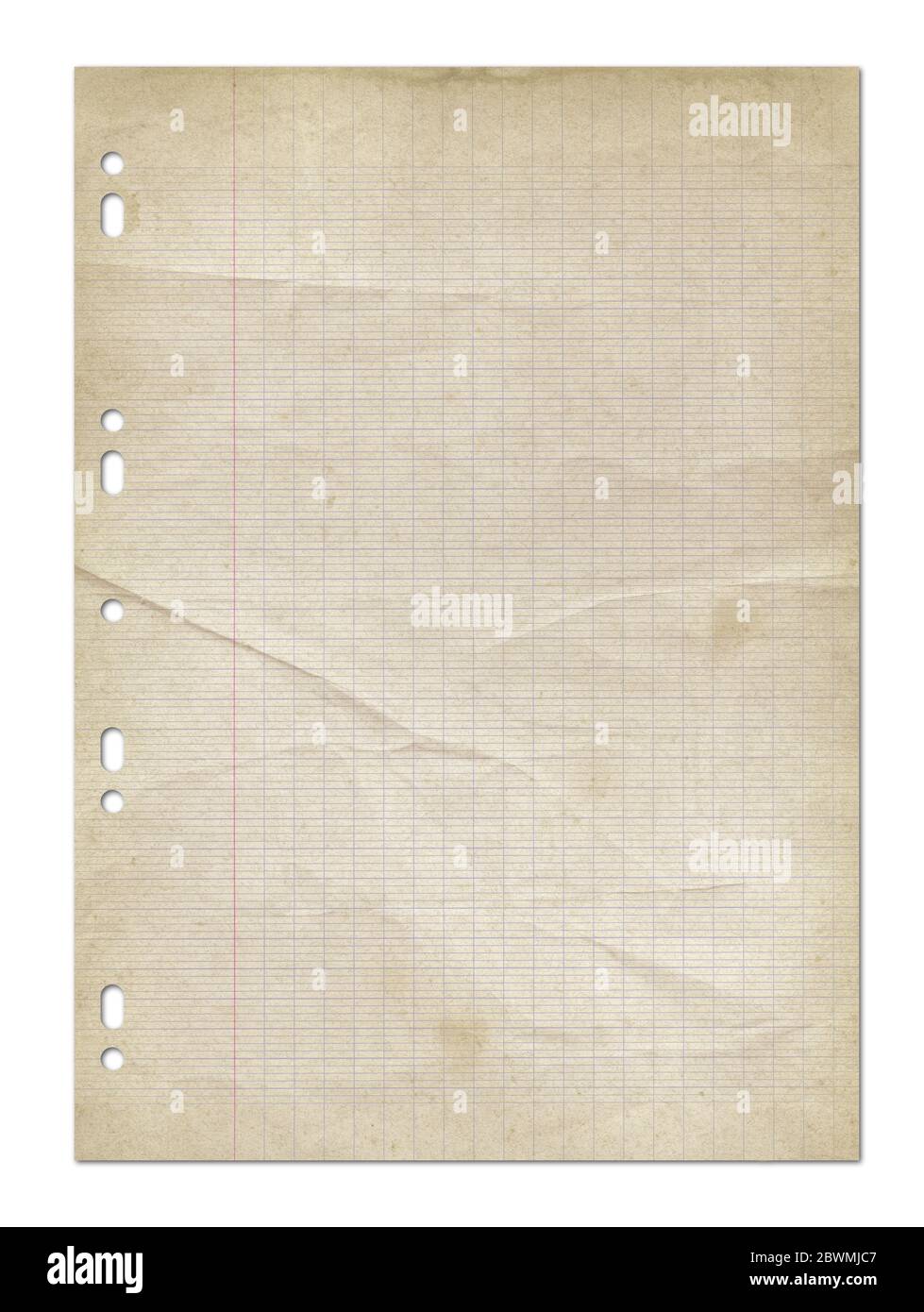 Old worn lined paper sheet texture background Stock Photo - Alamy