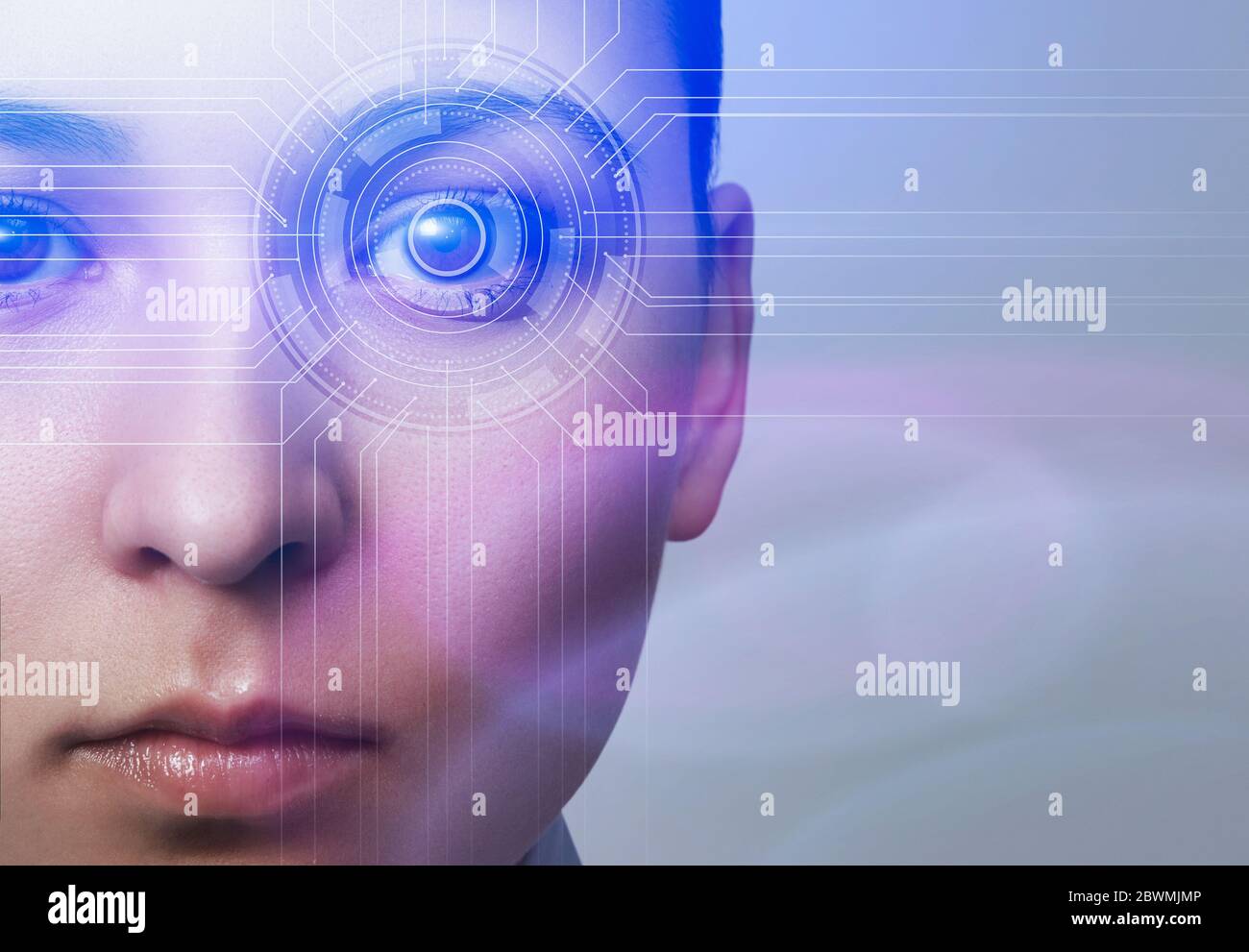 Scanning of the eye retina for the recognition of people through ...