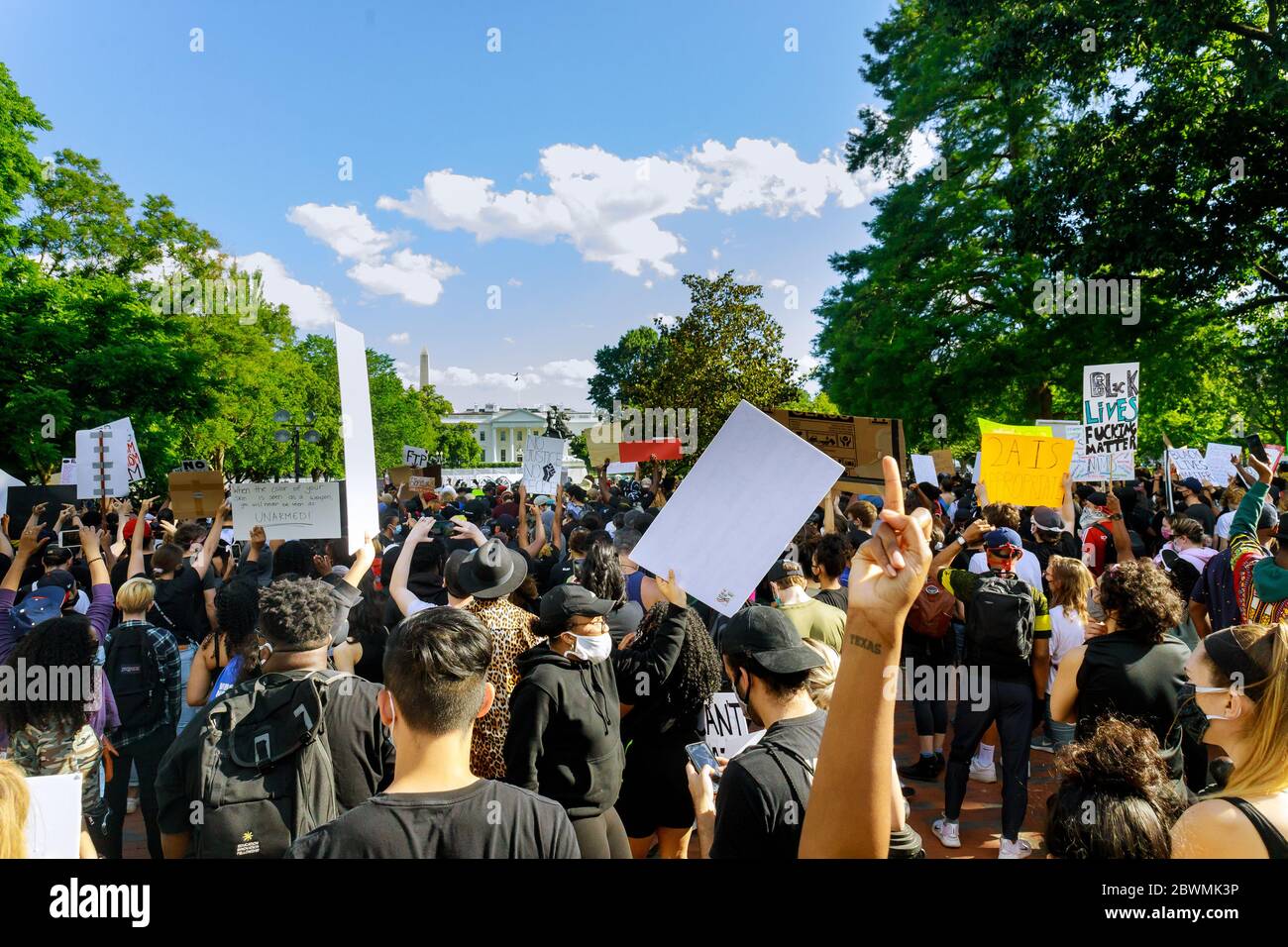 WASHINGTON D.C., USA - MAY 31, 2020: Protest after George Floyd death ...