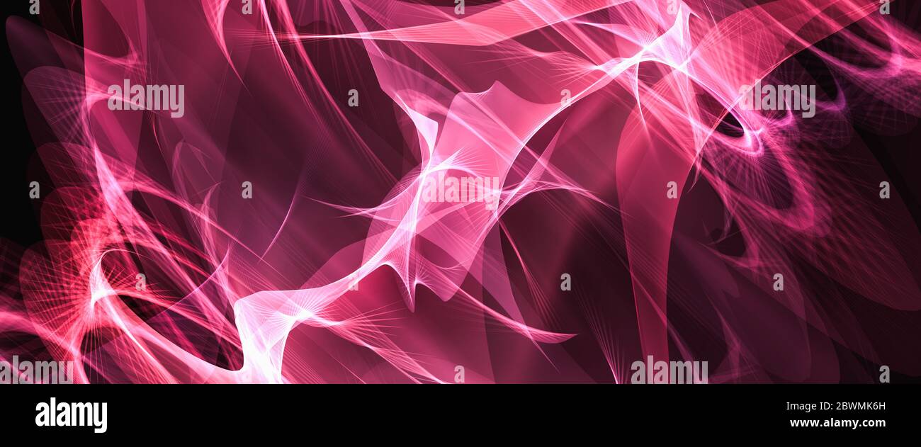 Abstract background pink futuristic technology science wave shapes ...
