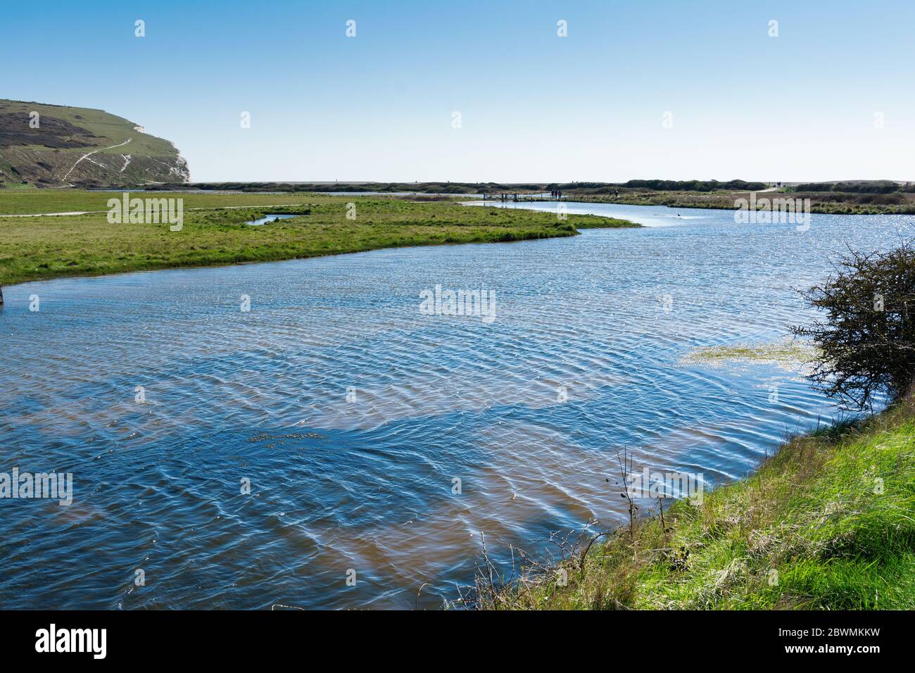 View of Cuckmere river, Sussex Stock Photo - Alamy