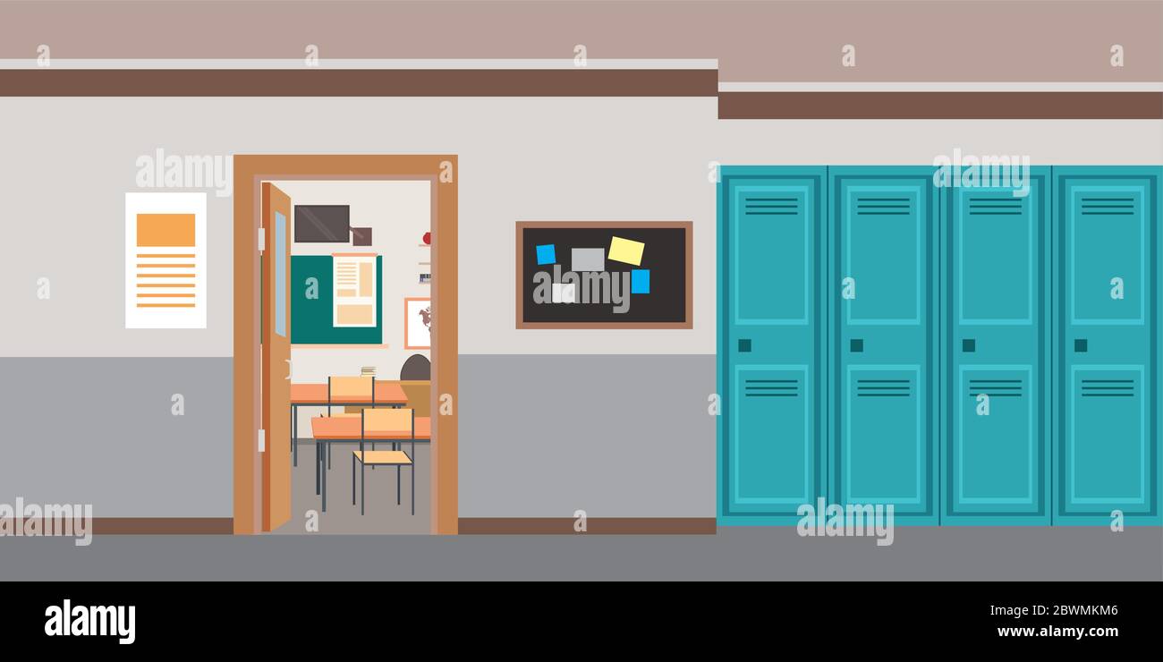 High school class room Stock Vector Images - Alamy