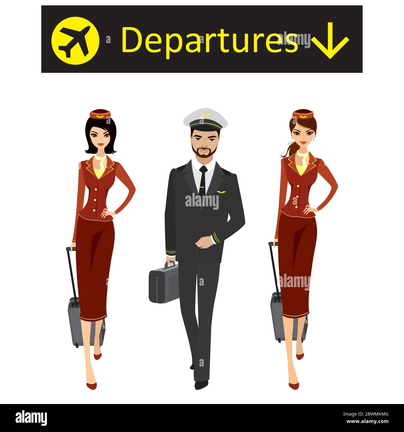 Caucasian female standing on Stock Vector Images - Alamy